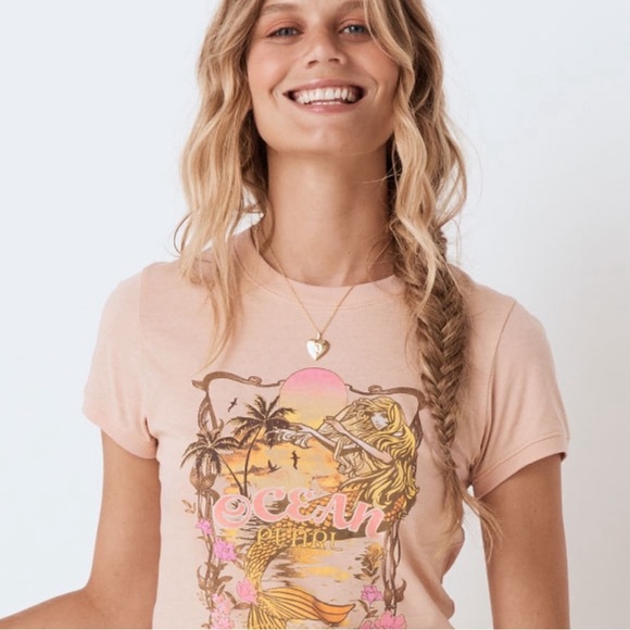 Spell | Tops | Spell Ocean Pearl Tee Shirt L | Poshmark